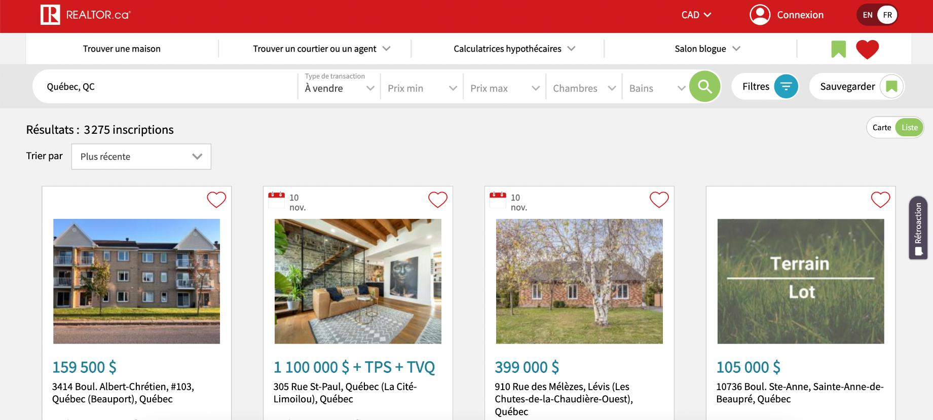 Top 12 Sites Web pour Trouver des Maisons à Vendre au Québec